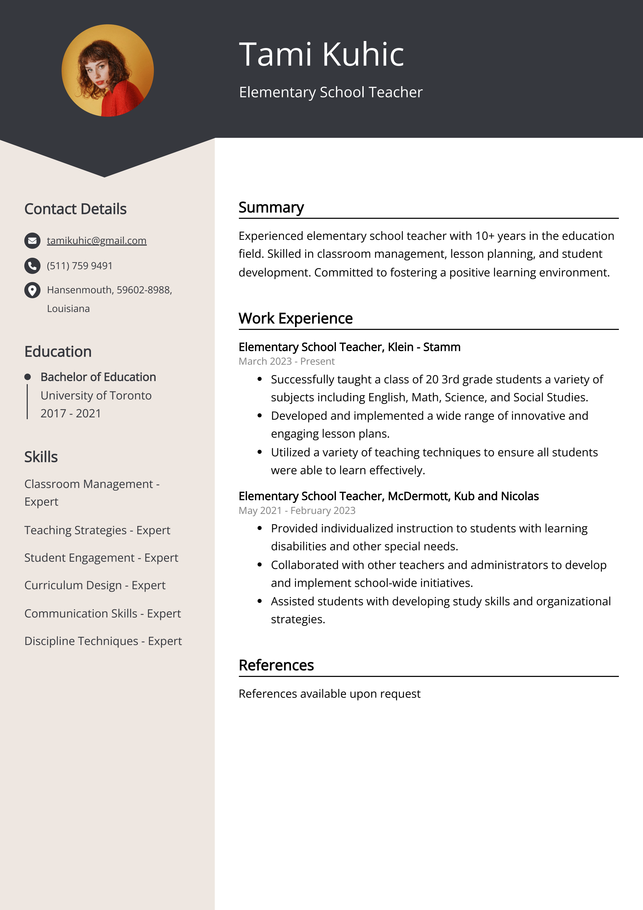 Elementary Education Resume Objective Elementary Education Resume Objective