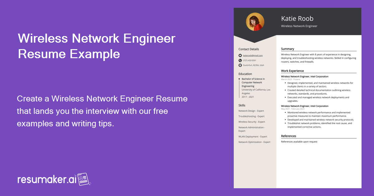 Wireless Network Engineer Resume Examples & Guide